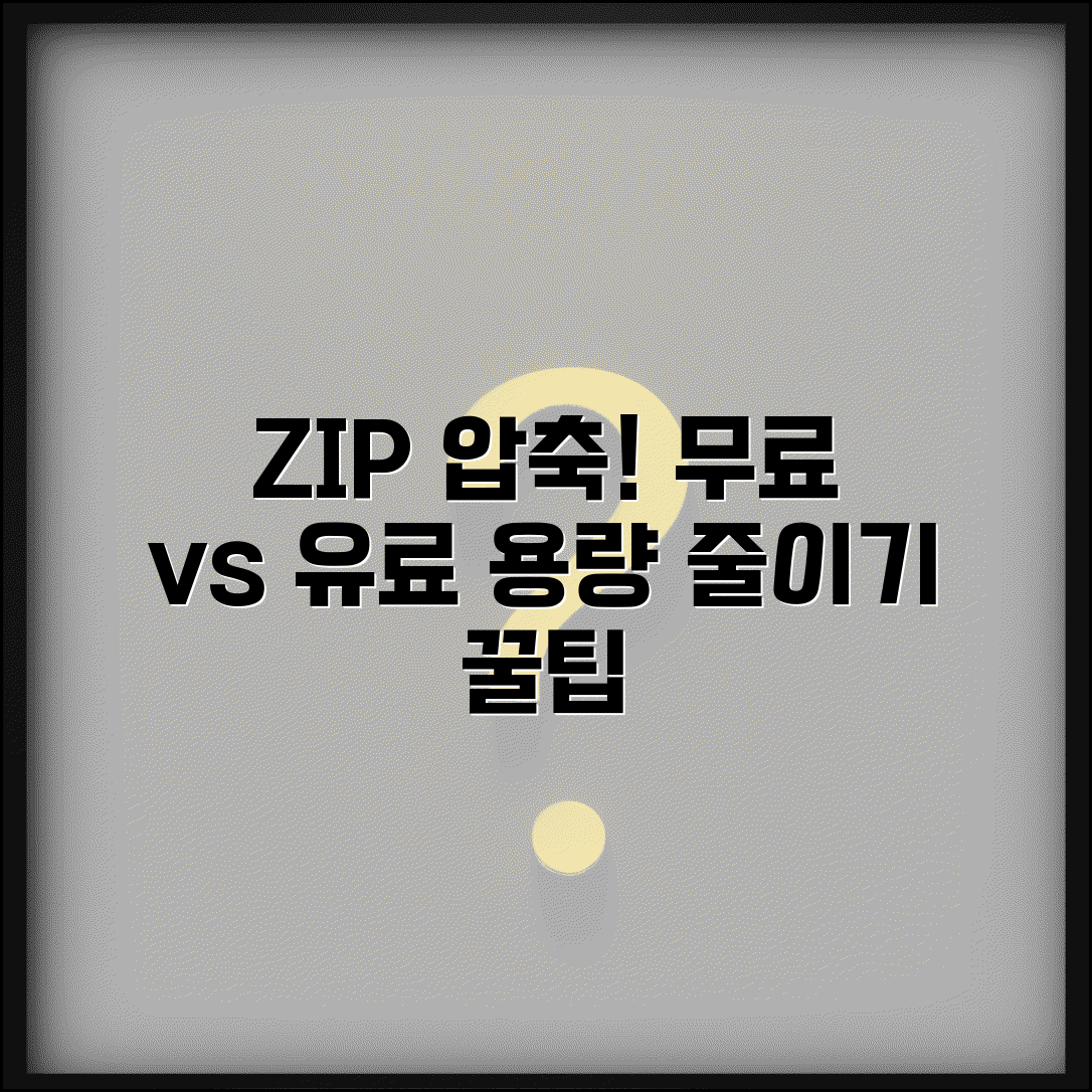 ZIP 압축 파일 만들기 | Windows 무료 압축 프로그램 vs 유료 비교, 용량 줄이기 팁
